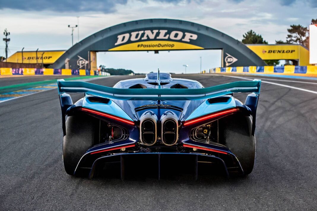 Inside the cockpit of the Bugatti Bolide hypercar
