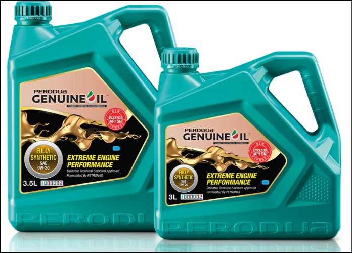 The only oil customised for Perodua engines