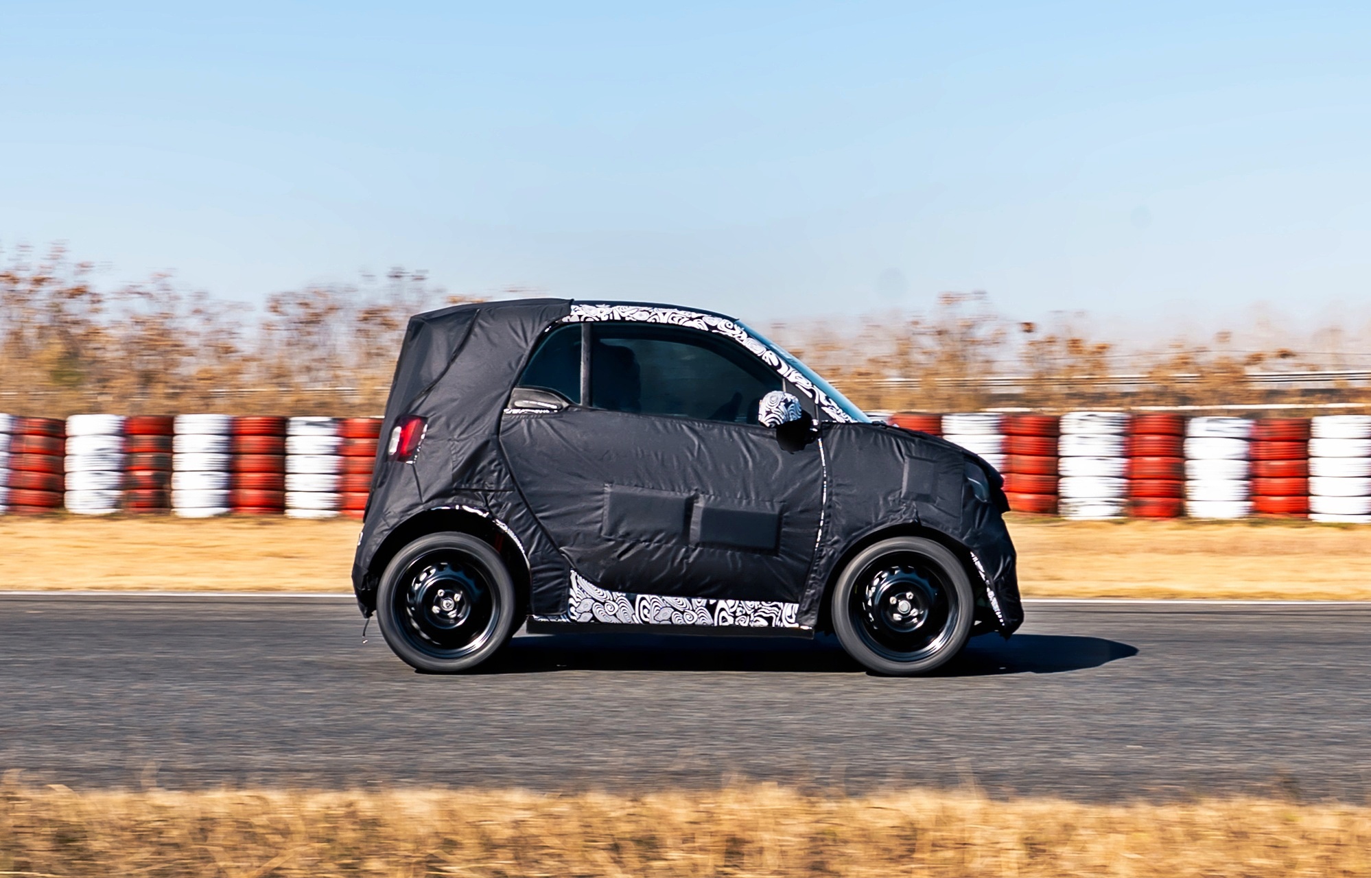 Ultra compact smart #2 undergoing real-world tests